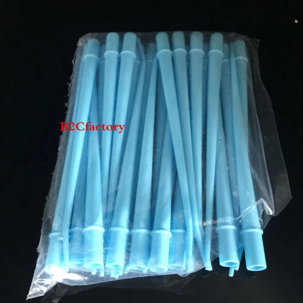 100PCS/4bags 100pcs Dental Surgical aspirator suction tips 1/16" Blue ...