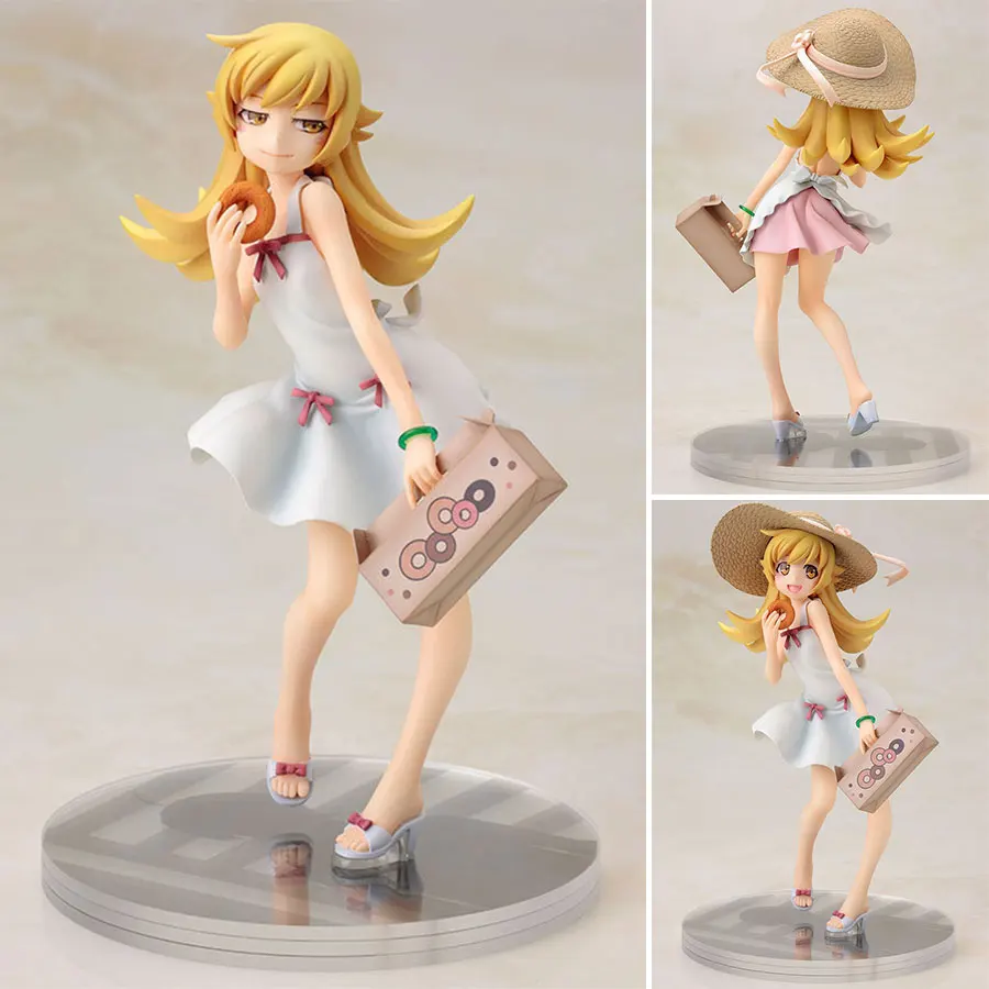 Monogatari Nisemonogatari figurines d'anime 18cm Oshino Shinobu peint ...