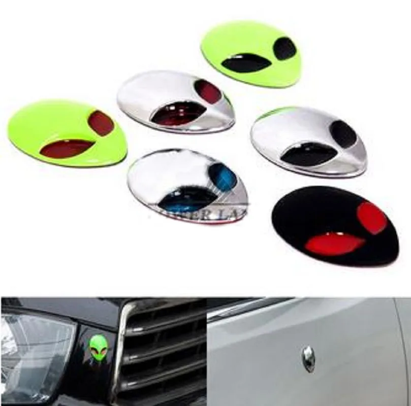 Aliexpress.com : Buy 1 pcs 3D 3M Skull ABS Alien Car badge Motorcycle ...