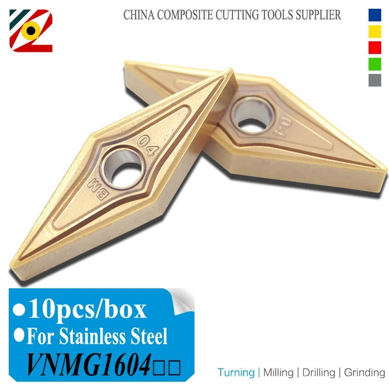 EDGEV CNC Carbide Insert VNMG160404 VNMG160408 VNMG331 VNMG332 Lathe Turning Tools Tungsten ...