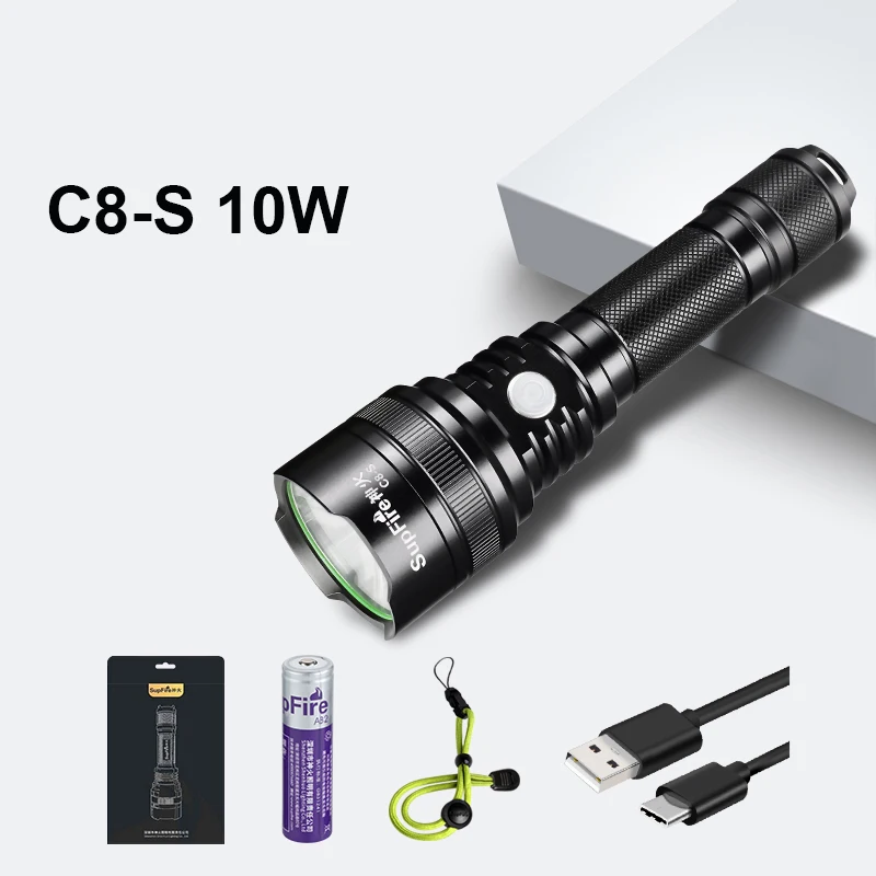 Флэш-светильник светодиодный Linterna USB флэш-светильник Supfire C8-S ...