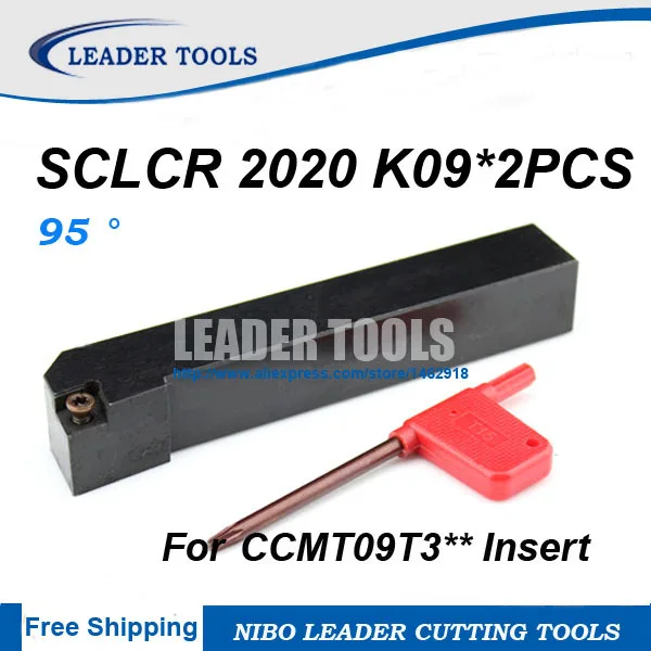 Sclcr 2020 K09*2pcs Cnc Turning Tool Holder, External Turning Tools, Lathe Cutting Tool,free ...