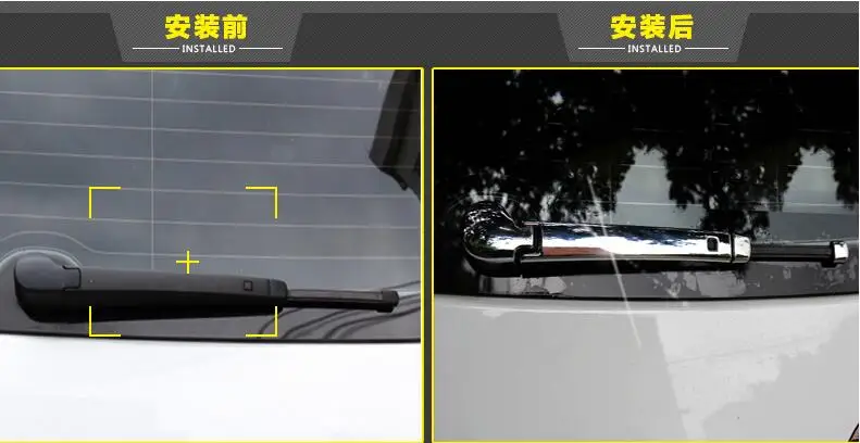 For VW GOLF 7 chrome rear Window wiper covers auto windshield ...