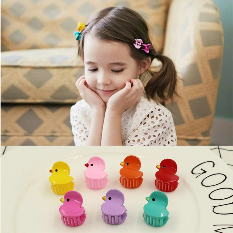 7 Pcs/Lot 2017 New Chick Kids Baby Hair Clips Hair Claws Lovely For ...
