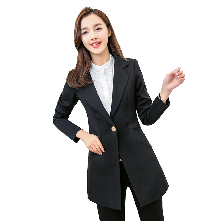 Long Cape Casual Blazer Jacket Womens Coat Plus Size Work Suits Women