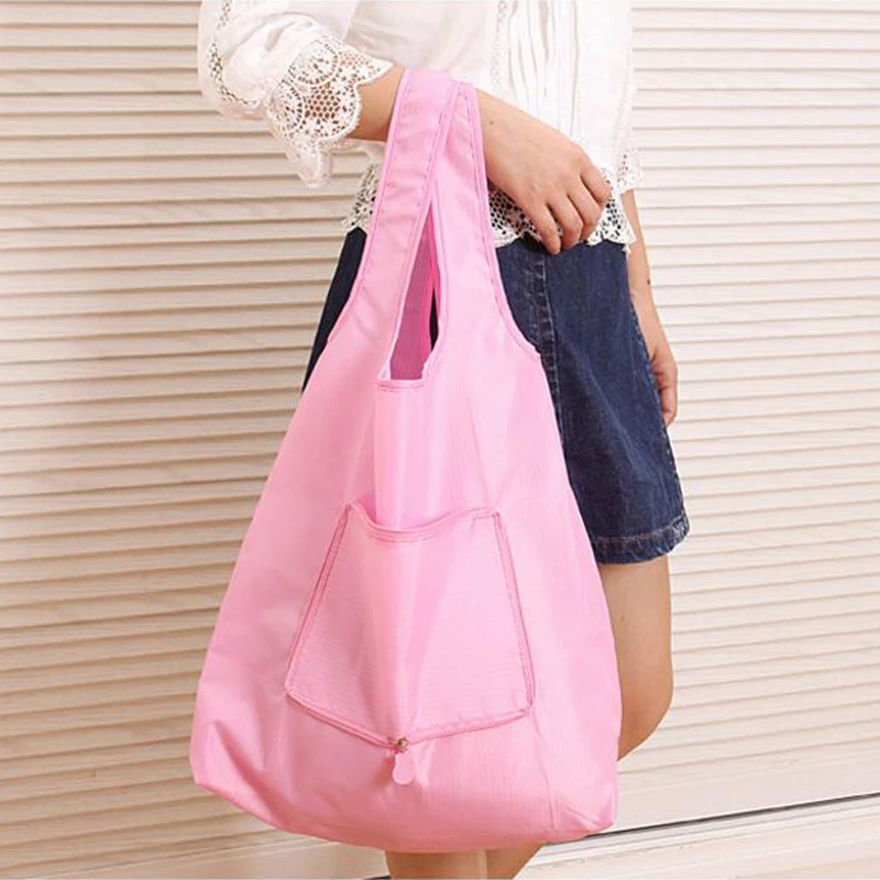Fashion Foldable Portable Bag Reusable Tote Bag Storage Recycling Bags ...