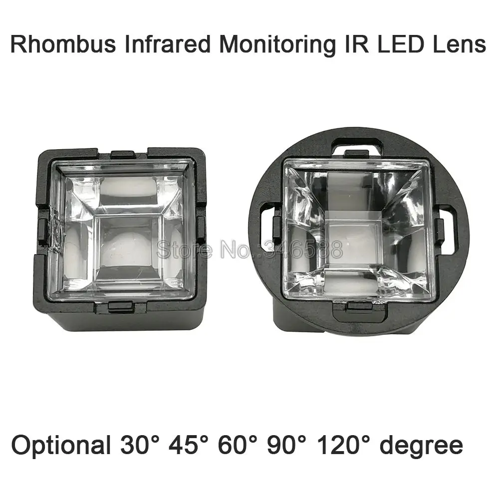22mm-Rhombus-Infrared-Monitoring-IR-LED-Lens-With-Black-Holder-30-45-60 ...