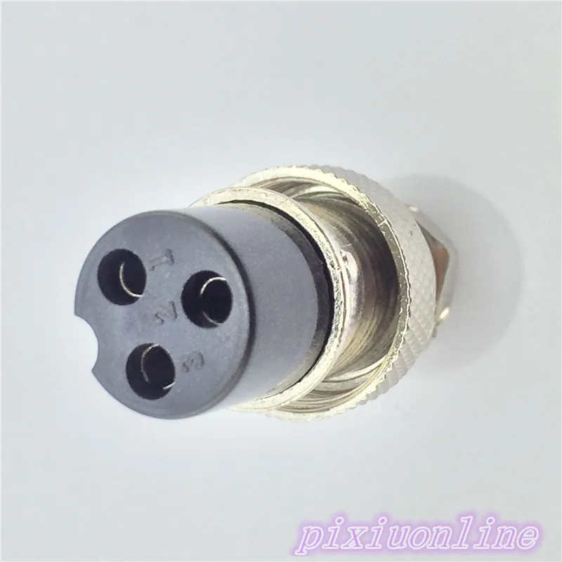 1pcs GX16 3 Pin Female Diameter 16mm Wire Panel Connector L81Y Circular ...