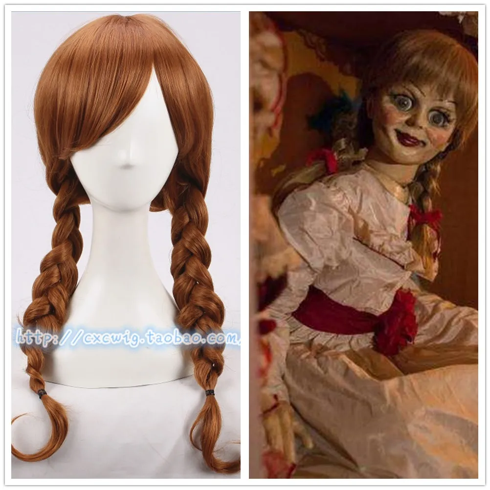 Horro Movie Annabelle Brown Braid Girl Orange Brown Plait Annabelle ...