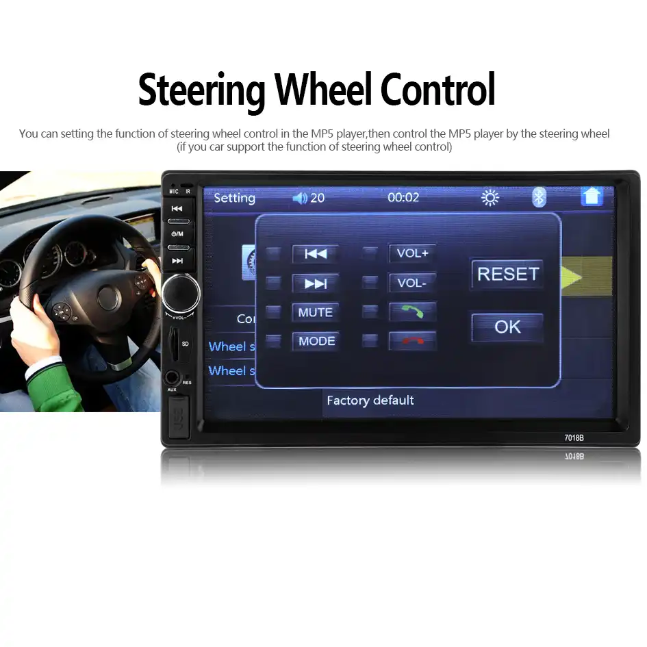 Double 2 Din 7018B Autoradio Car Mp5 Radio Player 7" Touch Screen ...