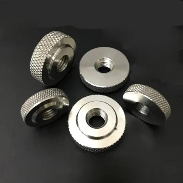 M4 M5 M6 M8 M10 Thumb Knurled Nuts Steps Nut Gb807 Stainless Steel 2pcs