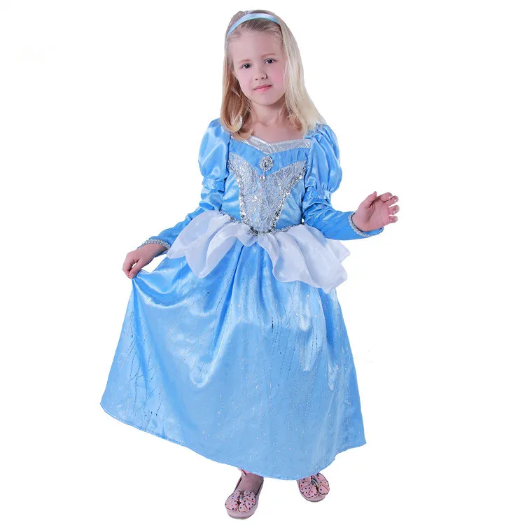 girls cinderella dress Birthday gift girls princess cinderella dress ...