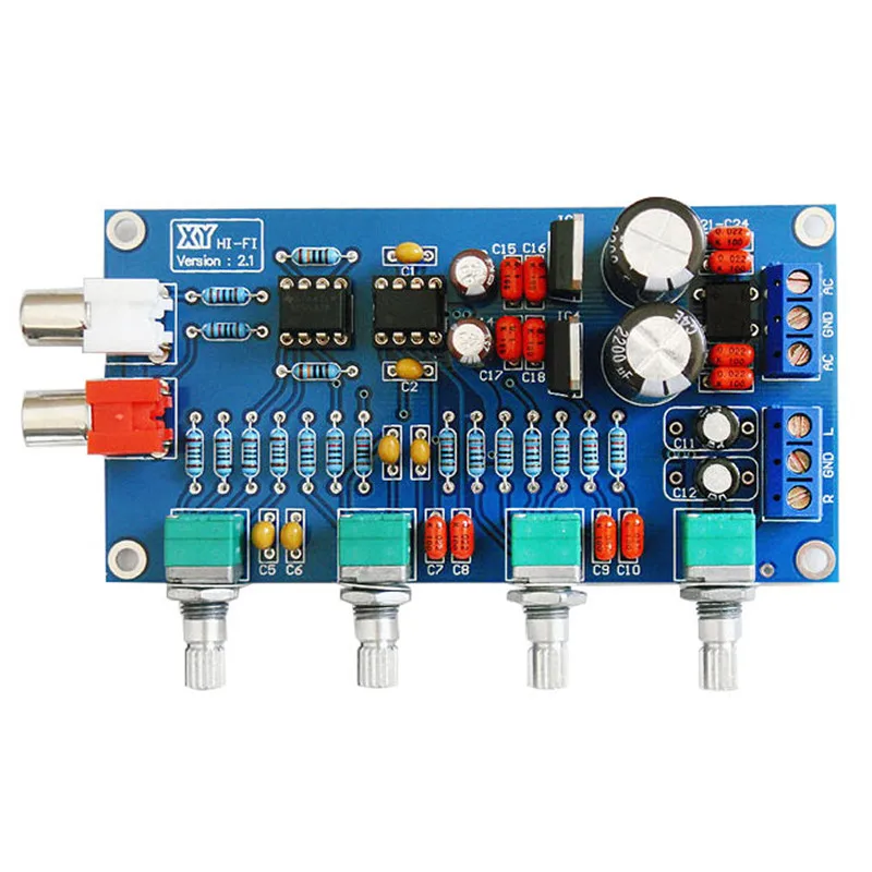Ne5532 Op-amp Hifi Amplifier Volume Tone Eq Control Board Diy Kits ...