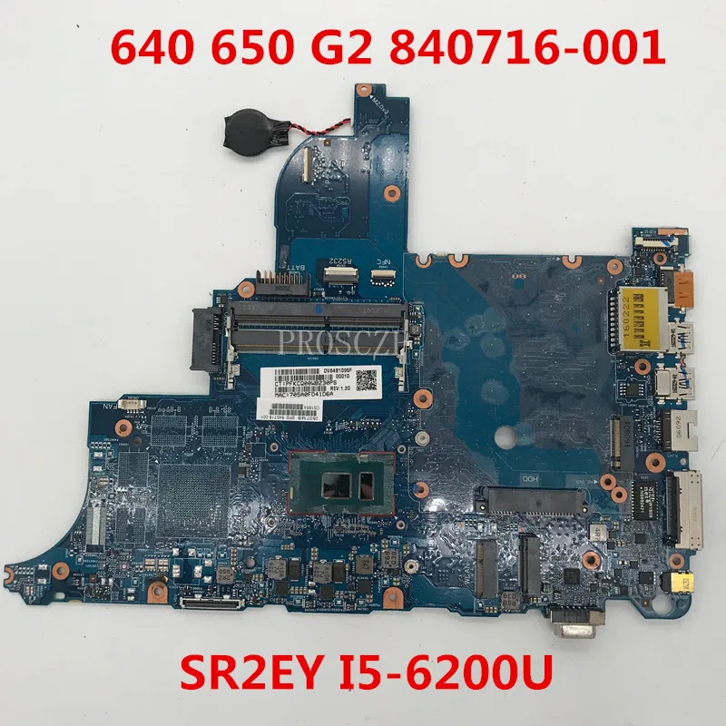 Free shipping For Elitebook 640 650 G2 Laptop motherboard 840716 001 ...