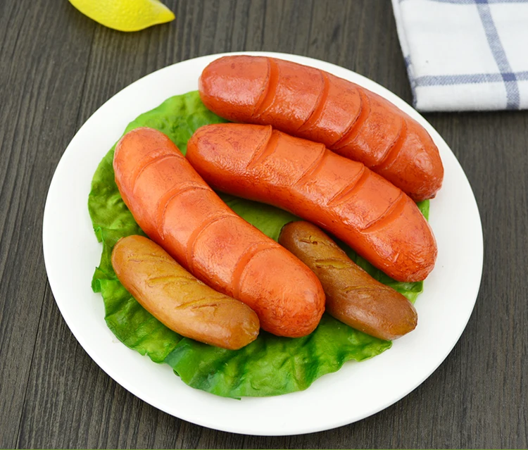 Fake crispy sausage, small sausage, big hotdog, props, simulation food ...