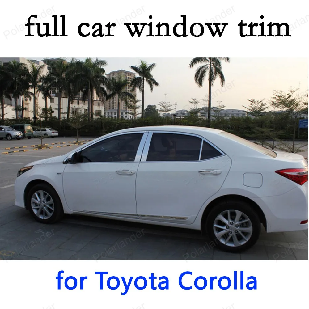 for Toyota Corolla 2014 Car Exterior Accessories full Window Trim ...