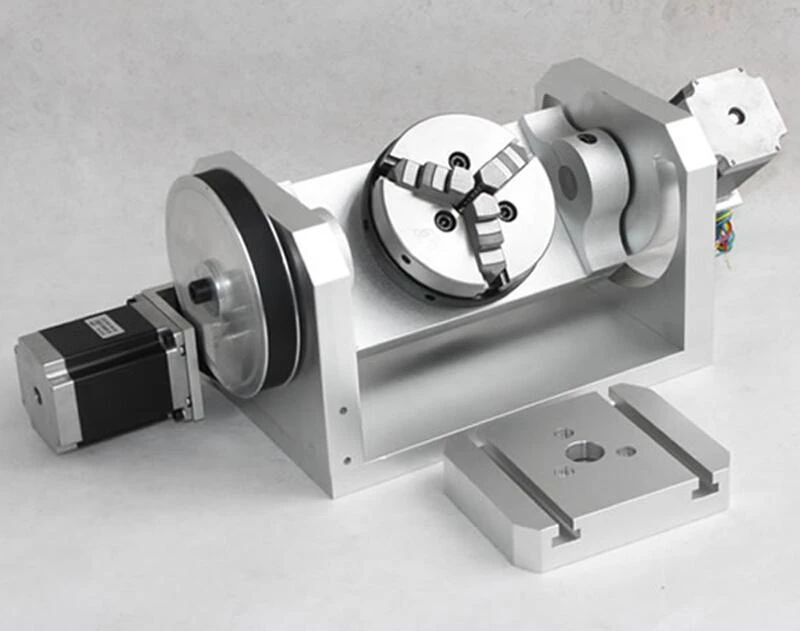Cnc 4th Axis Stepper Motor Rotary Table With 3-jaw Chuck For Cnc Router ...