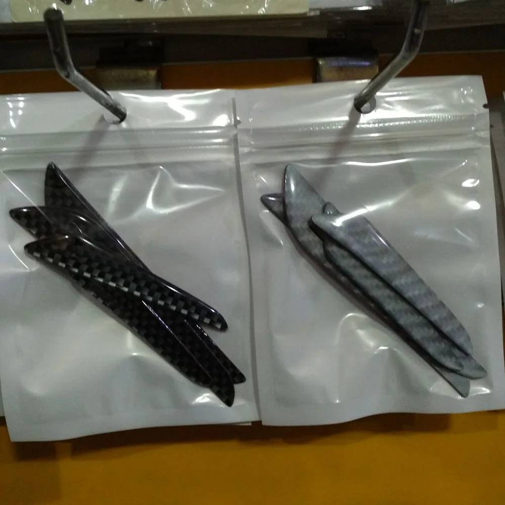 Carbon Fibre Car Door Protection Strips Guard Anti-collision Waterproof ...