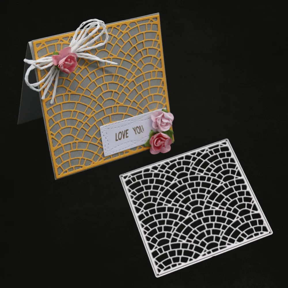 Dies Metal Nest Of 13 Square Metal Cutting Dies - 13.8cm Large Set For ...