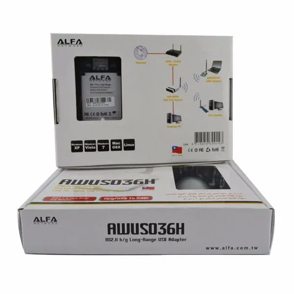 ALFA Network AWUS036NH 1000mW 1W беспроводной G USB адаптер