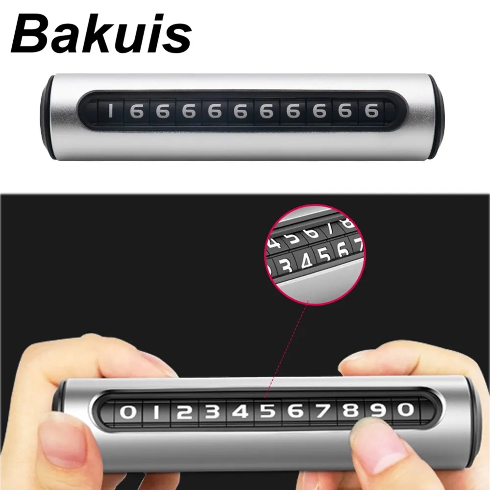 High Class Car Temporary Parking Card Holder Invisible Mobile Phone ...