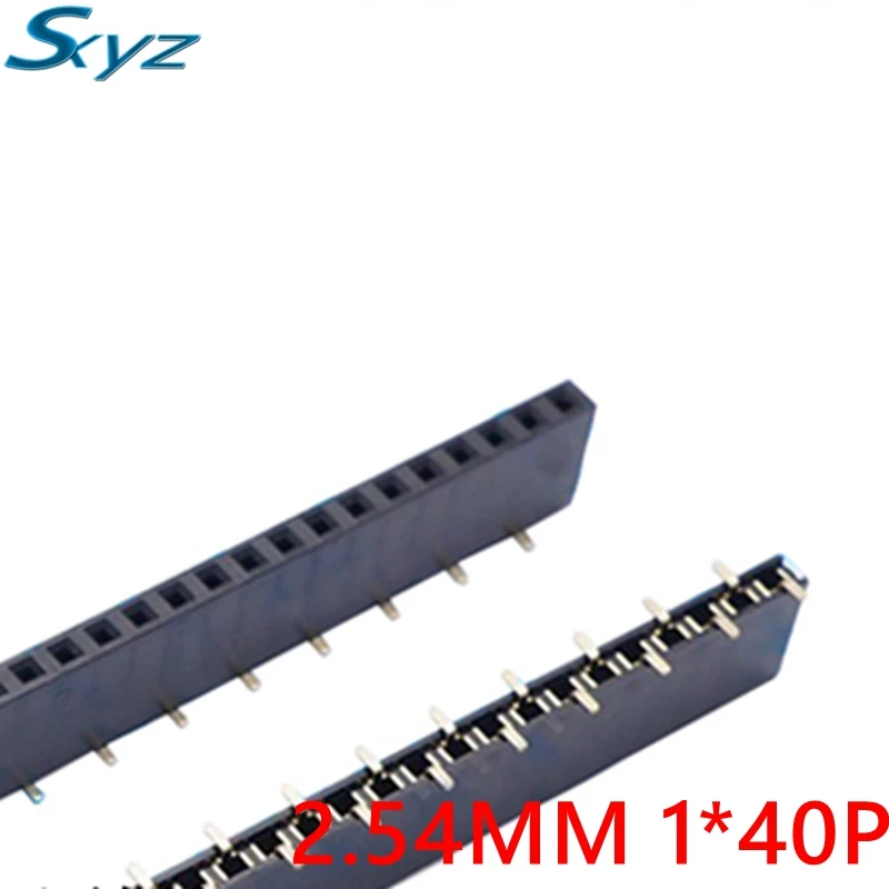10PCS Pitch 2.54mm 1*40 Pin Smt Stright Female Single Row Pin Header ...