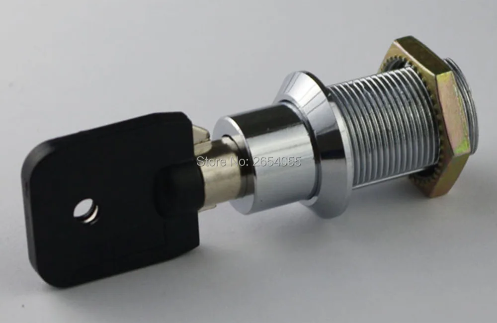 5 Pcs 23mm Widely Popular Cylinder Push Lock Display Cabinet Lock With ...