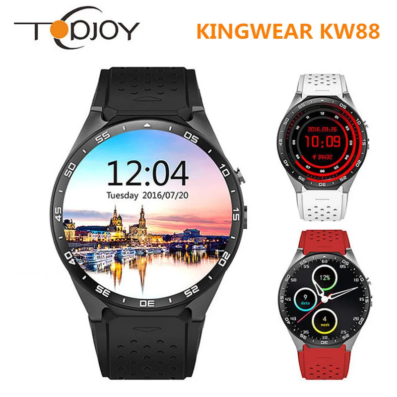 KingWear KW88 Smart Watch Android 5.1 MTK6580 Quad Core 1.39'' 1.3GHZ ...