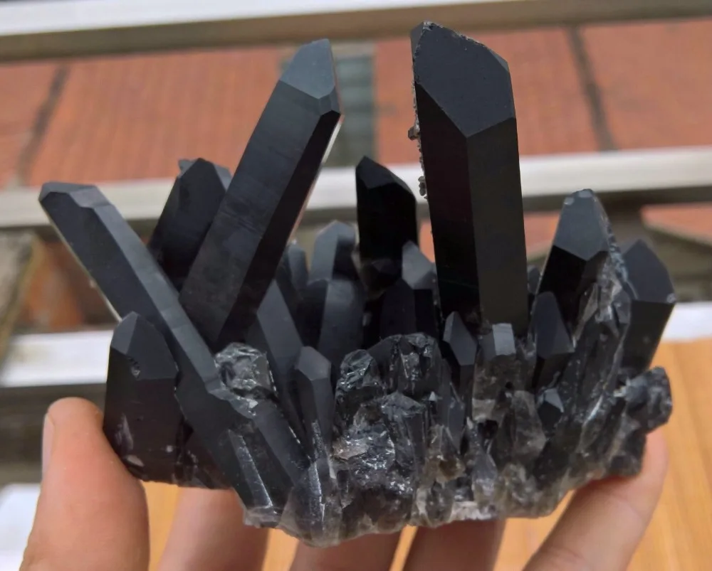 415 г редкий и красивый черный Кварцевый Минеральный Образец купить в OCHA.RU