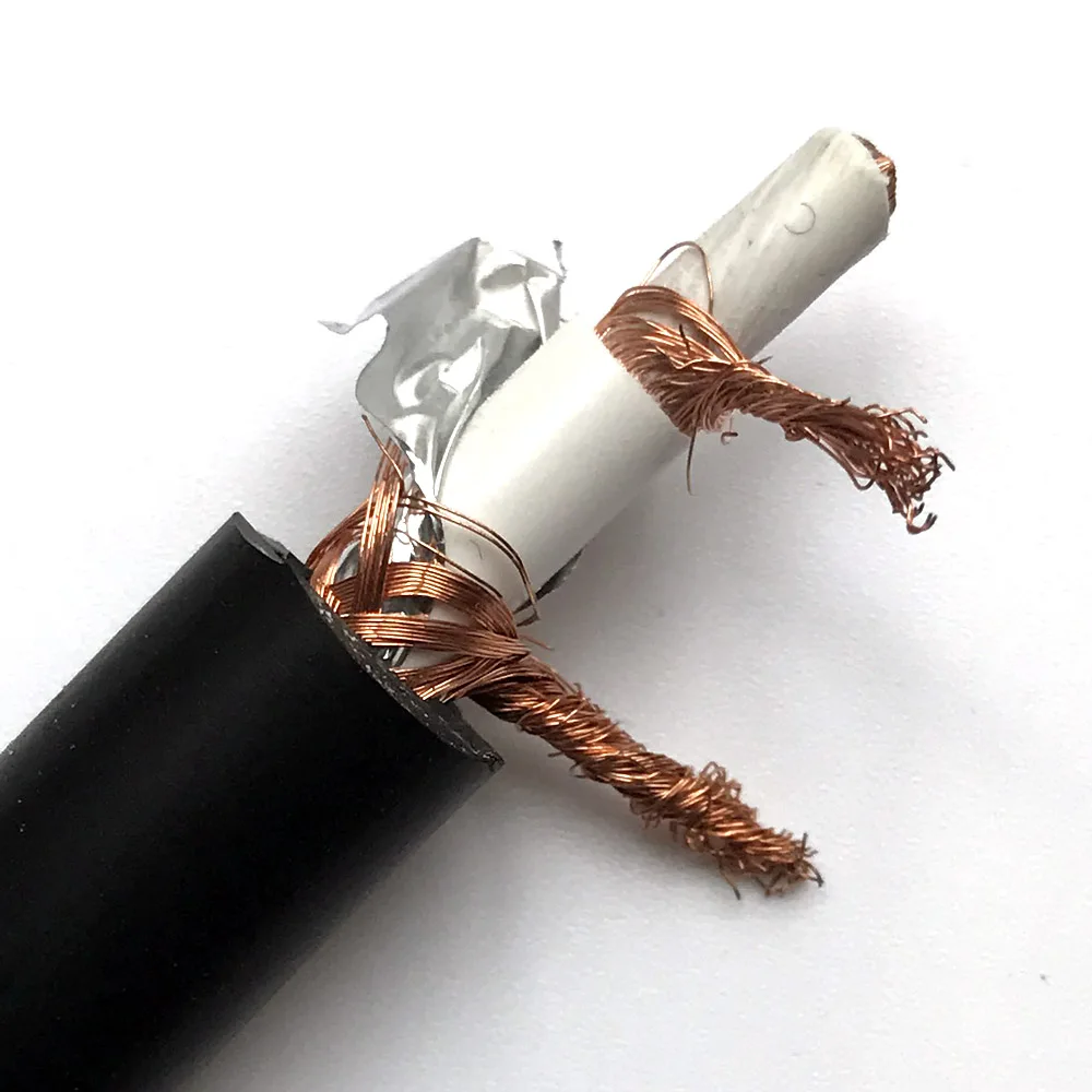 LXJ085 Pure copper core +pure copper shield DIY Bulk Coaxial cable sell ...