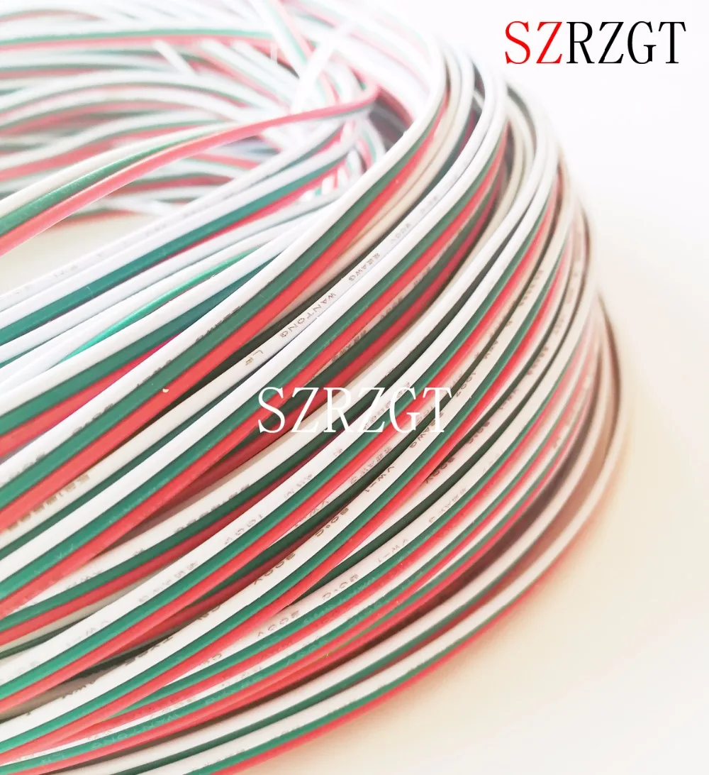 3pin extended cable 22 AWG led strip wire extend connector tinned Wire ...