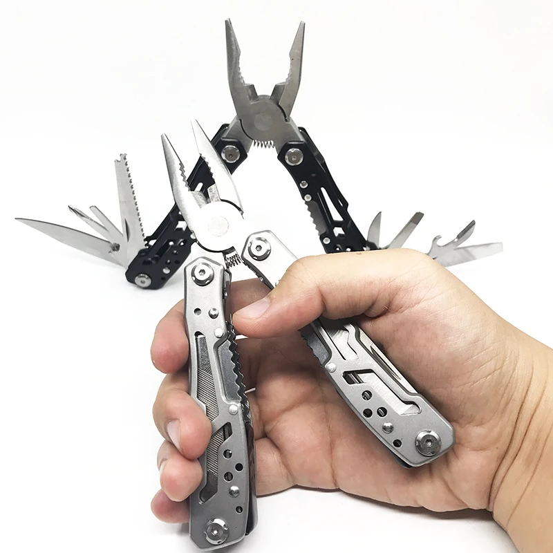 Multitool Pocket Folding Plier Camping Survival Knife Multi Tool Pliers ...