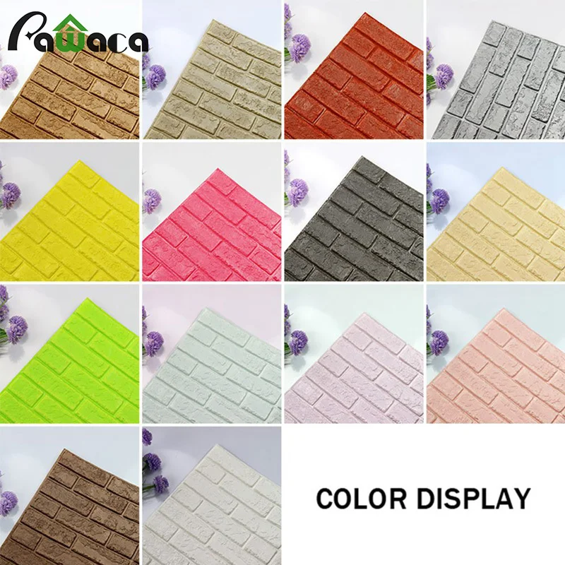3d Brick Fabric Wall Embroidery Wall Panels Decal Self adhesive ...