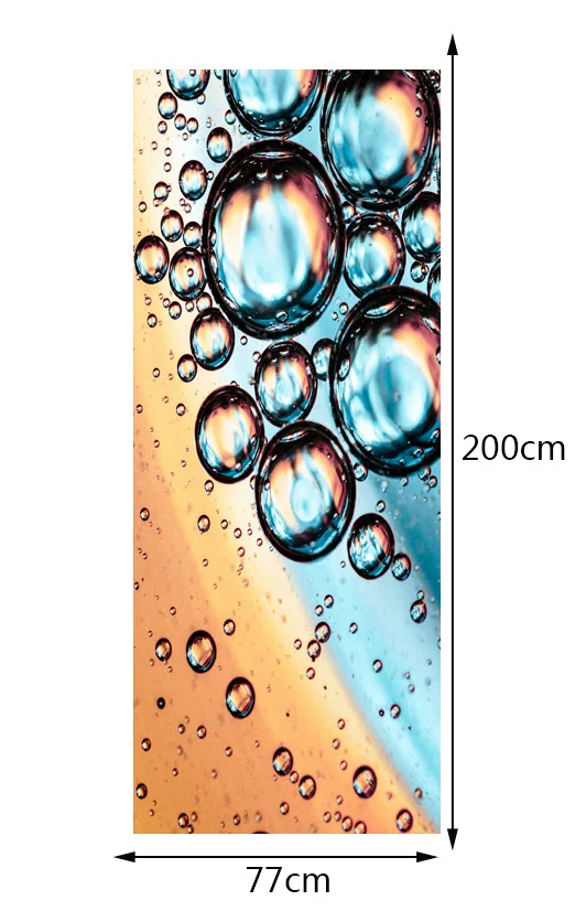 2 Panels Waterdrop Picture 3D Wall Murals Wall Stickers Door Sticker ...