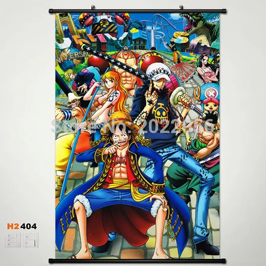 Pintura de desplazamiento de pared de One Piece, imagen de pared de ...