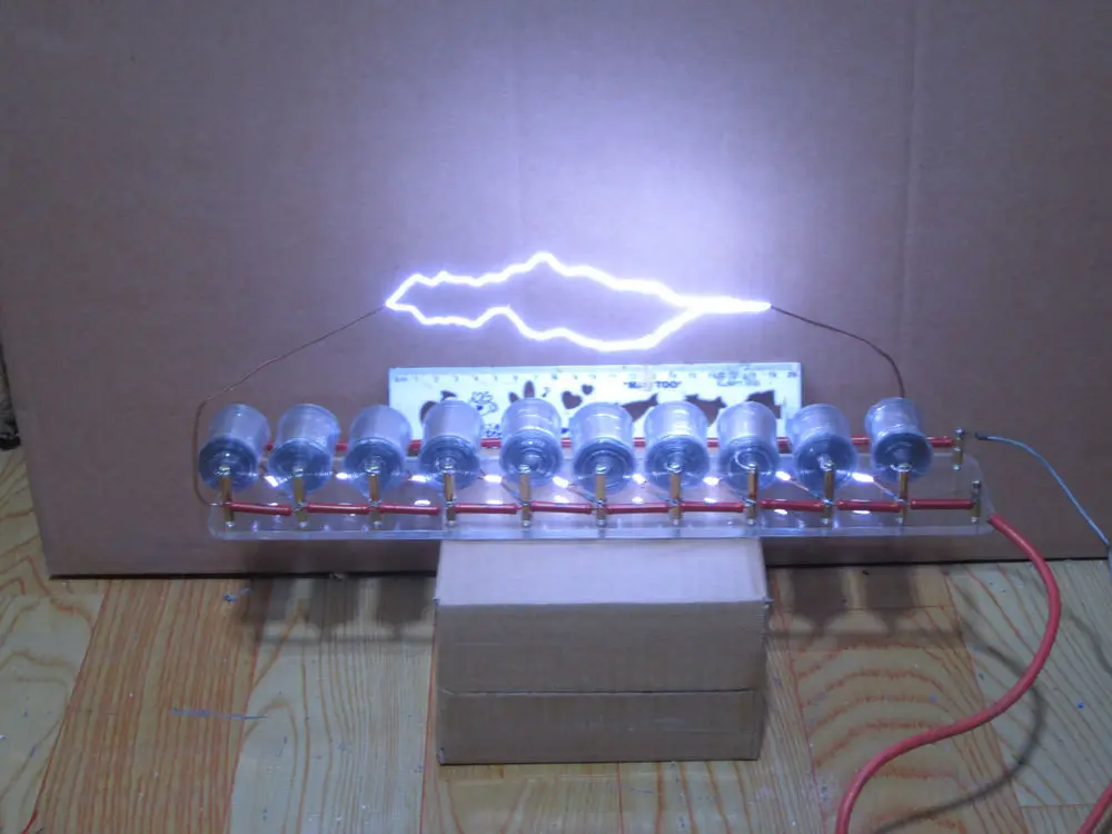 Marx Generator with power supply 20 cm electric arc Impulse voltage ...