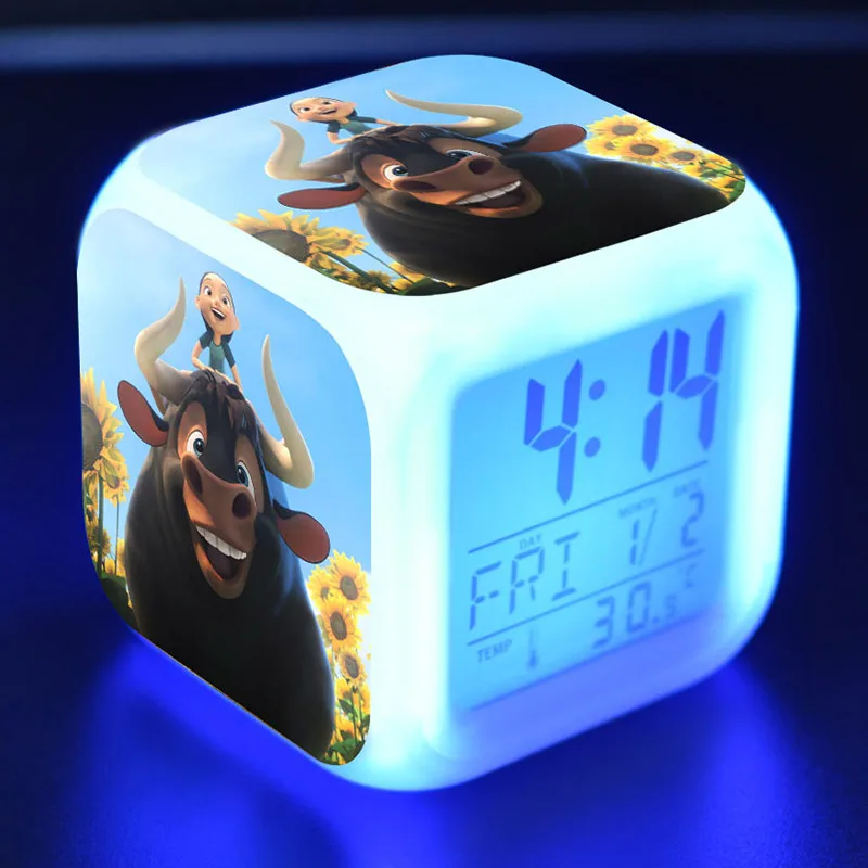 Ferdinand Bull Juguetes LED Alarm Clock Colorful Touch Light Ferdinand ...