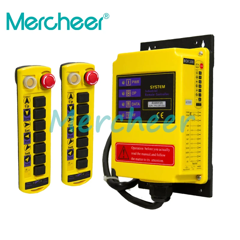 2 Transmitters 8 Channels Hoist Crane Radio Remote Control System 12V ...