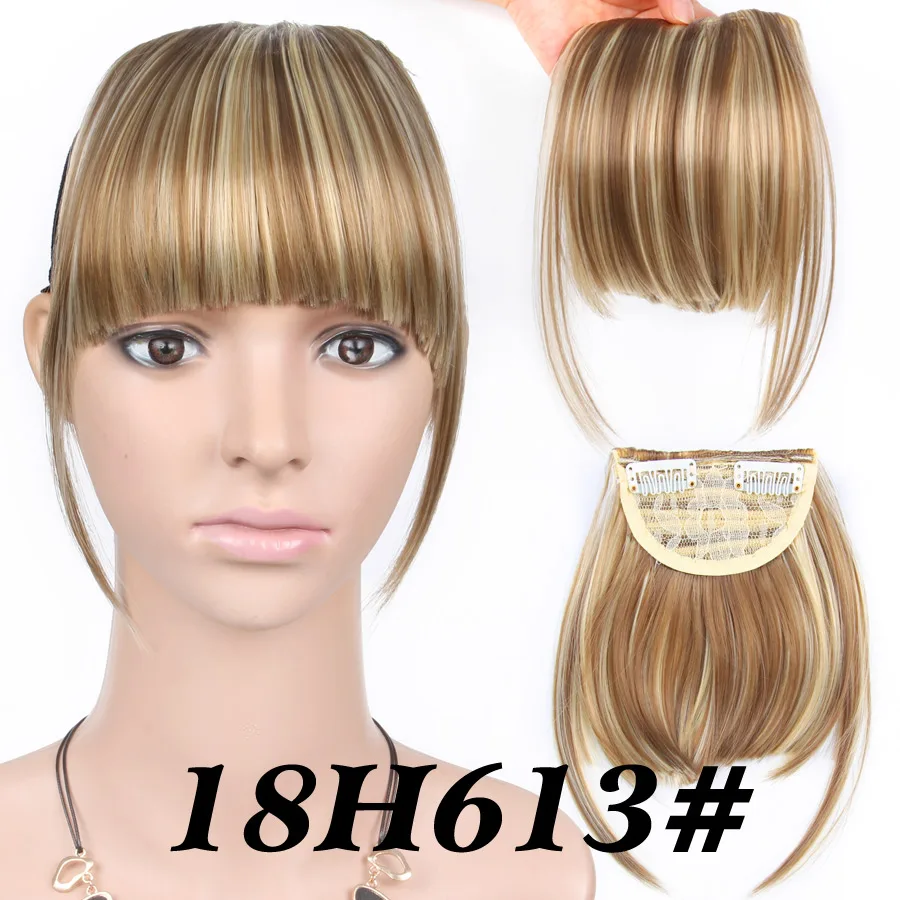 Straight synthetic blunt bangs (Brand - Leeons) - Hair.lk