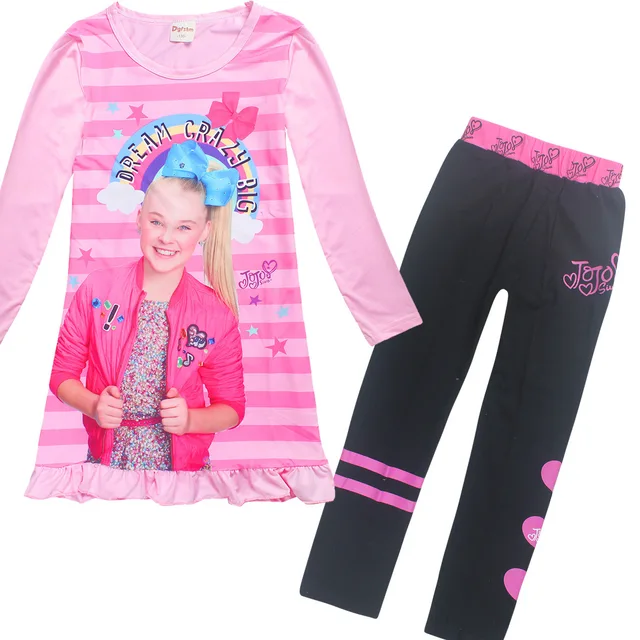 JOJO SIWA Clothing Set 2018 Spring Autumn Children Tracksuits for Girls ...