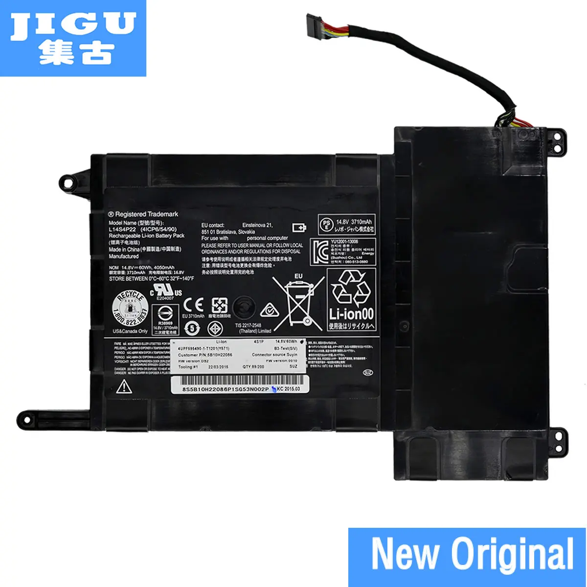 Jgu batería para portátil L14M4P23, para LENOVO, IdeaPad Y700, Y700, Touch 15ISK, hasee GX9 SP7 ...