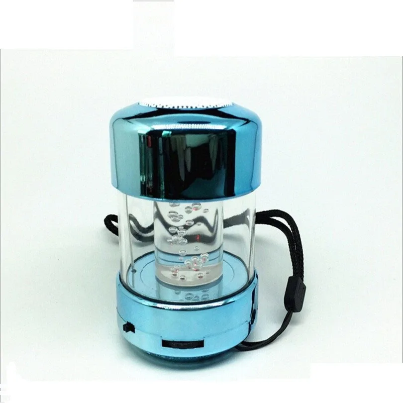 New Metal Texture Lighting Bubble Portable Mini Speaker Woofer Crystal ...