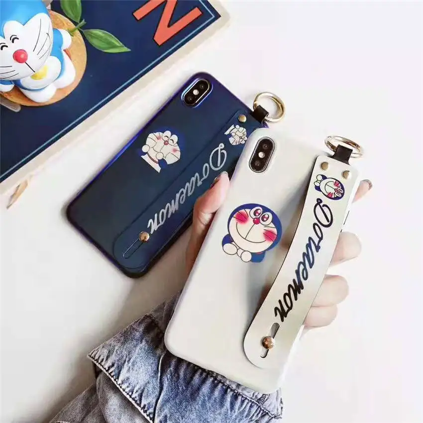 Blue Light Ray Doraemon Japan Cartoon Pattern Holder Stand Back Case ...