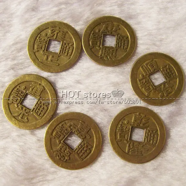 50PCS Feng Shui 2.4CM I Ching Coins/Chinese Ancient Coin Auspicious ...