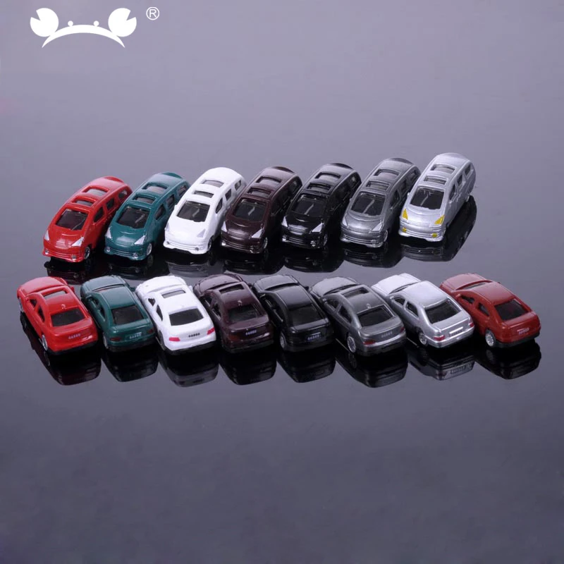 50pcs-1-87-1-150-1-200-Scale-Miniature-Craft-Toy-Car-City-Street-Scene ...