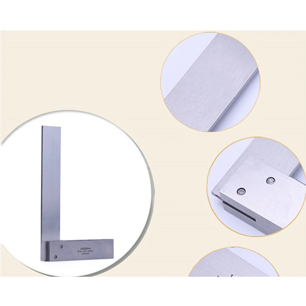 90 Degree Metal Steel Machinist Square Engineers Woodworking Measuring ...