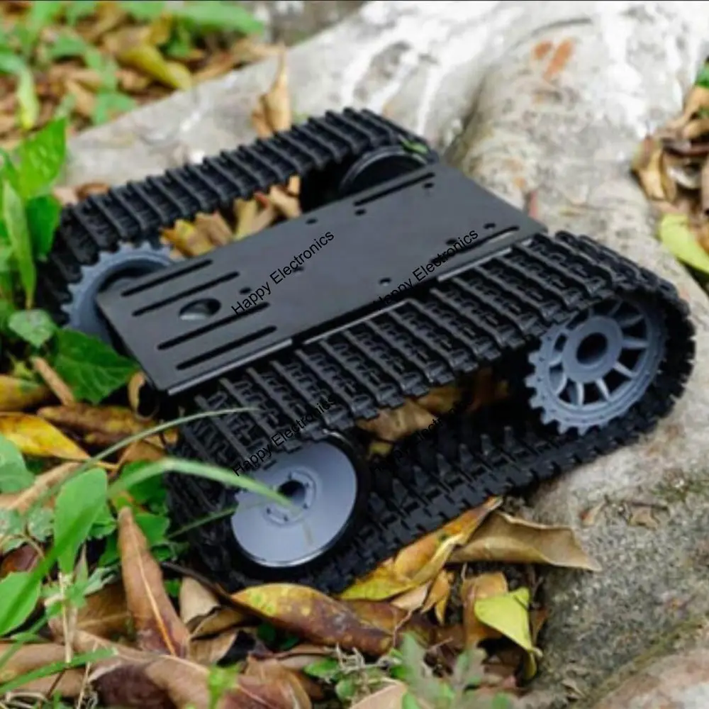 DFRobot Black Gladiator Tracked tank Chassis Smart car Mobile Platform with two 350RPM quality ...