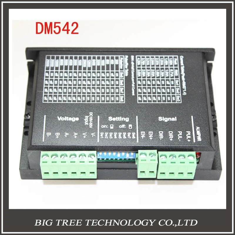 Low price Stepper Driver DM542 work 24 50V output 1 4.2A current work ...