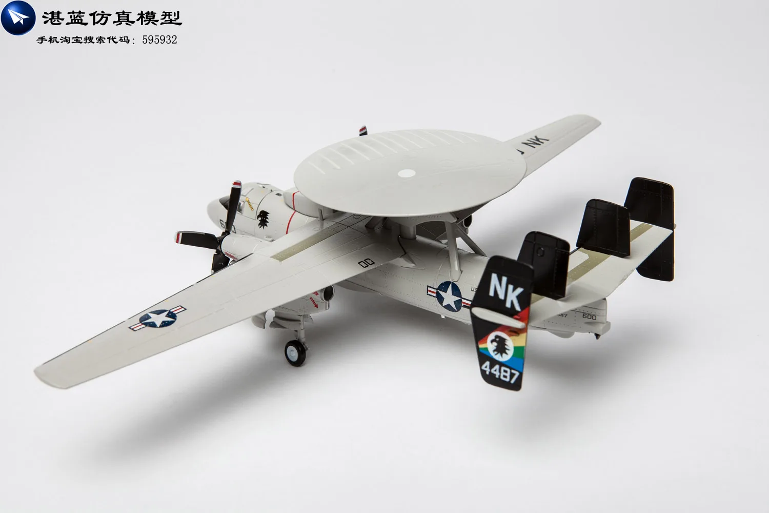 Brand New 1/72 Scale Plane Model Toys USAF E-2C Hawkeye Airborne Early ...