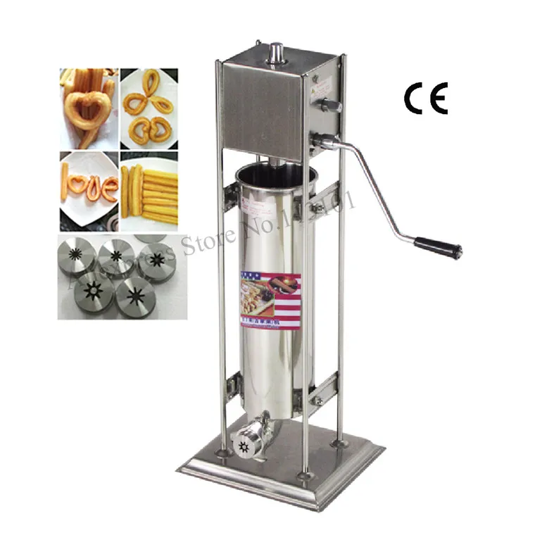 Deluxe Stainless Steel Commercial Use 7 Liters Manual Spanish Churros ...